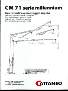 Gru Cattaneo CM 71 - Carico e specificihe (1999 - 2005) | LECTURA Specs